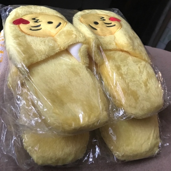 Shoes | Last Pair Yellow Flying Kiss Slippers New 2 | Poshmark
